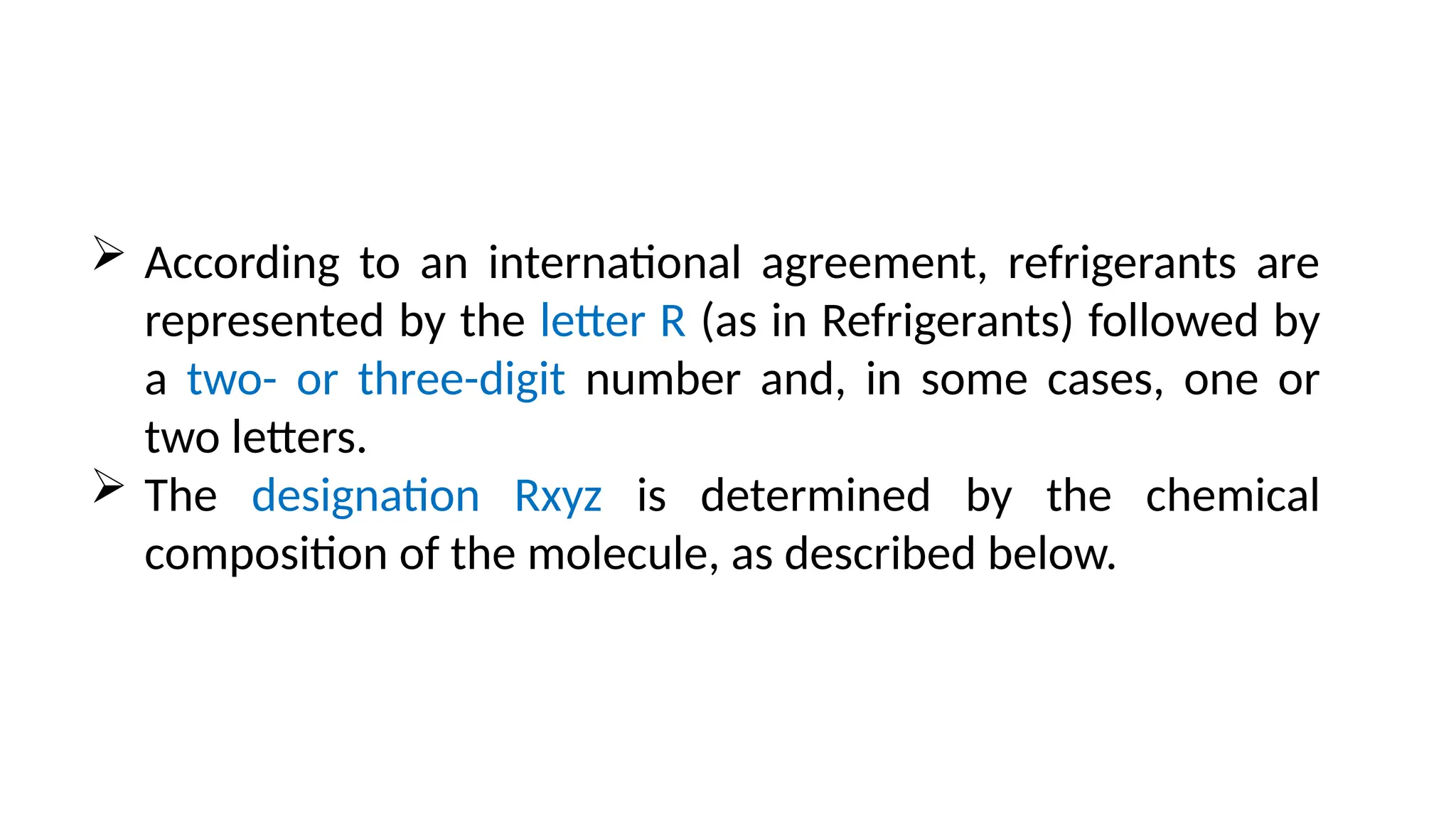 Designation of various Refrigerant selection | PPTX
