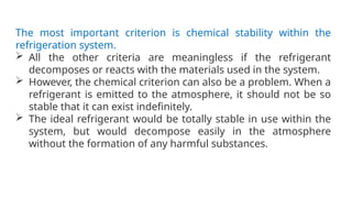 Designation of various Refrigerant selection | PPTX