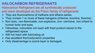 Refrigerants and designation | PPTX