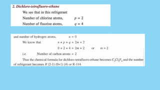 Refrigerants and designation | PPTX