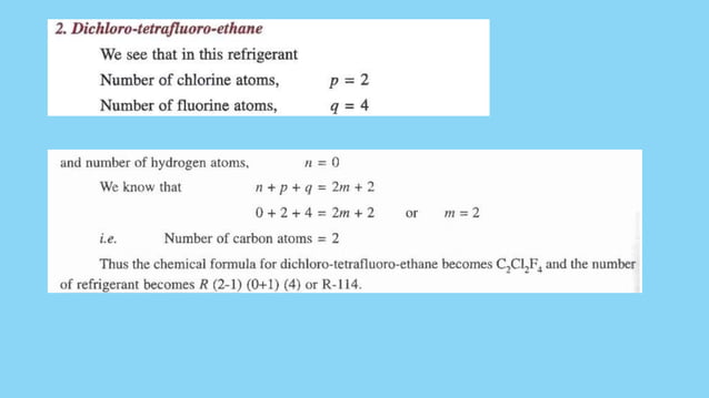 Refrigerants and designation | PPTX