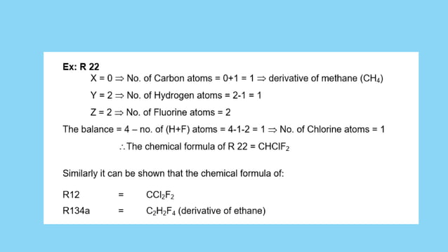 Refrigerants and designation | PPTX