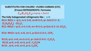 Refrigerants and designation | PPTX
