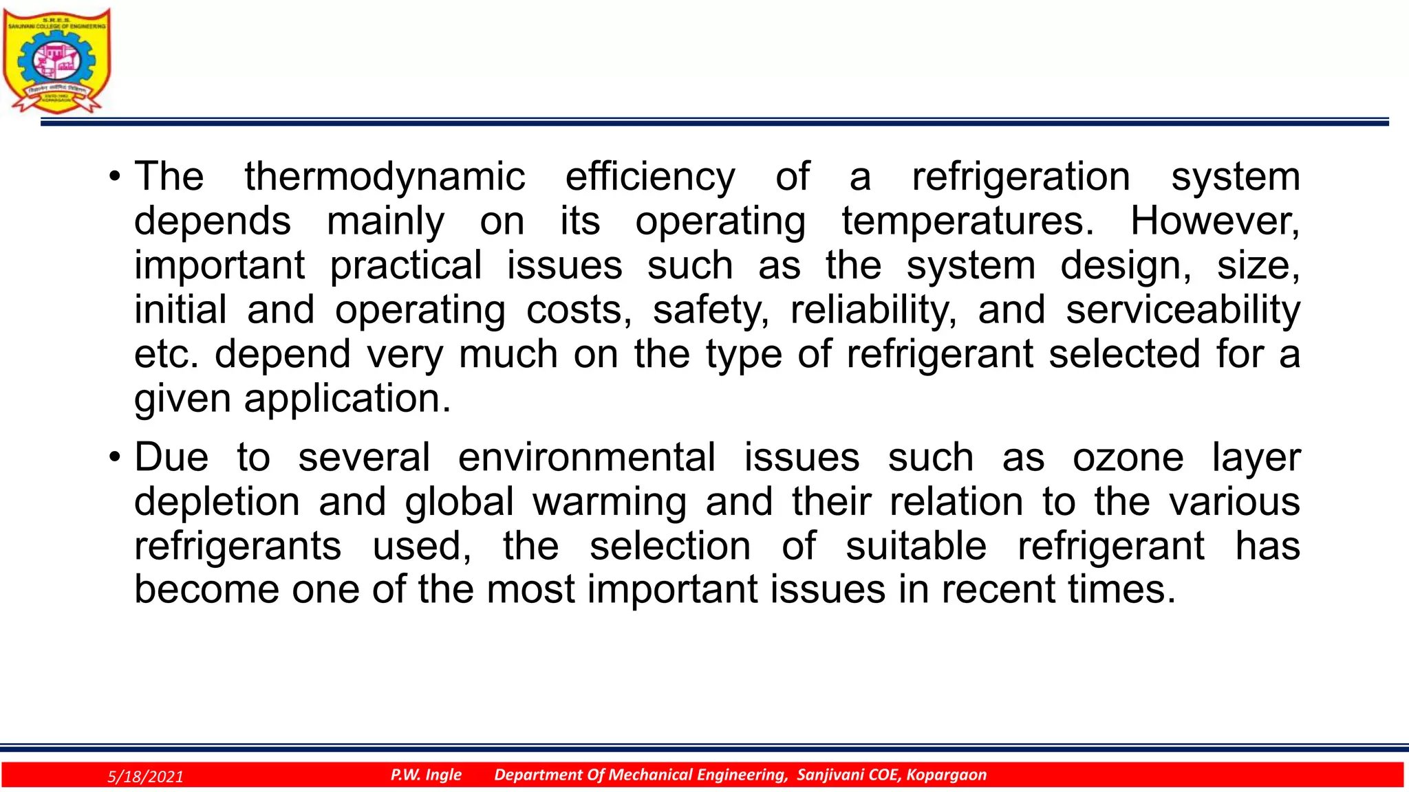 Refrigerant slideshare | PPT