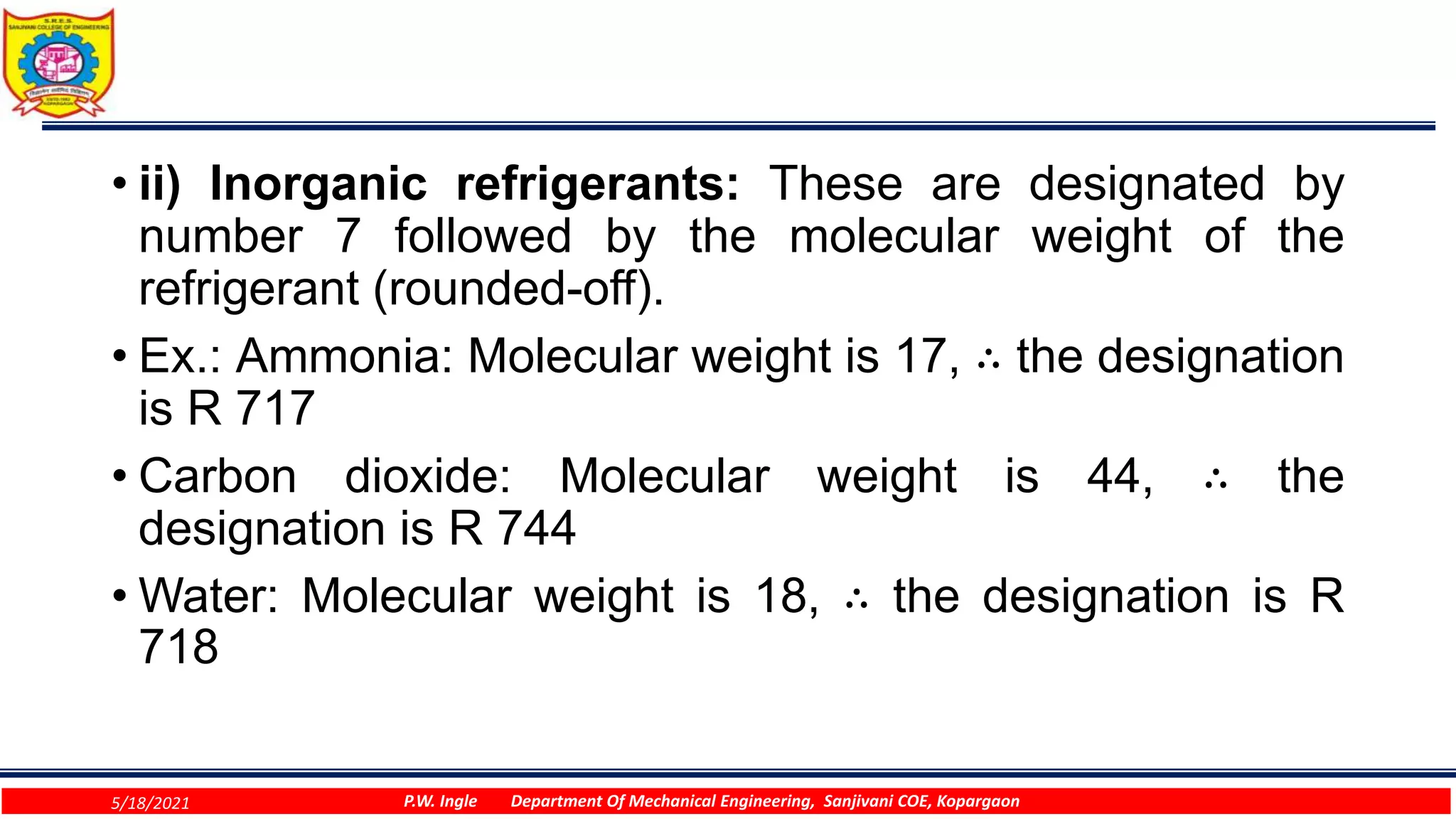 Refrigerant slideshare | PPT
