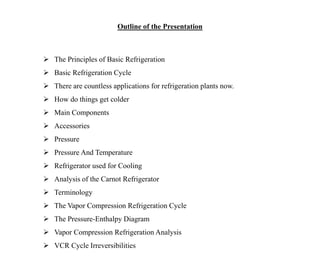 Refrigeration | PPTX | Physics | Science