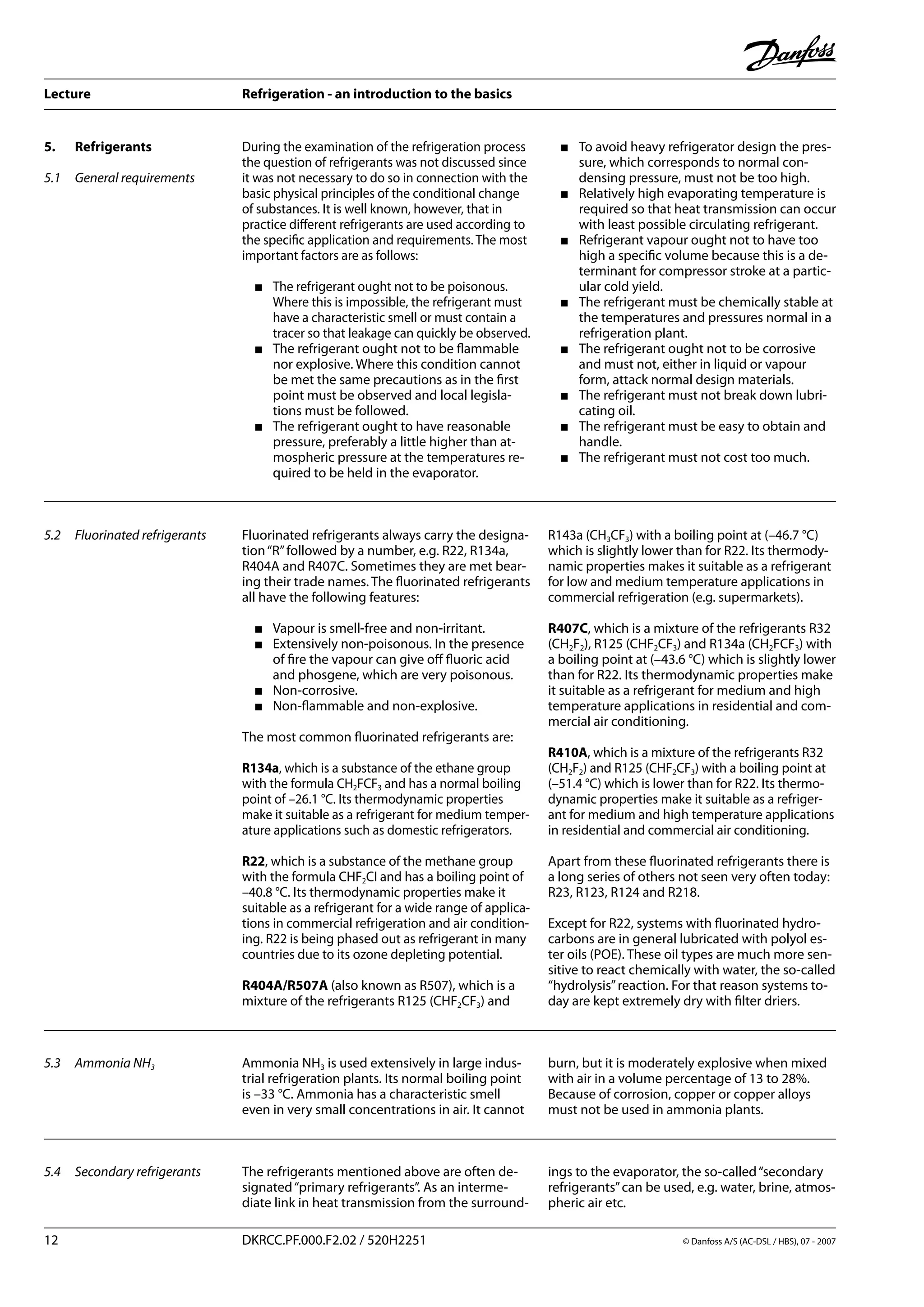 Danfoss Industrial Refrigerationan - An introduction to the basics | PDF