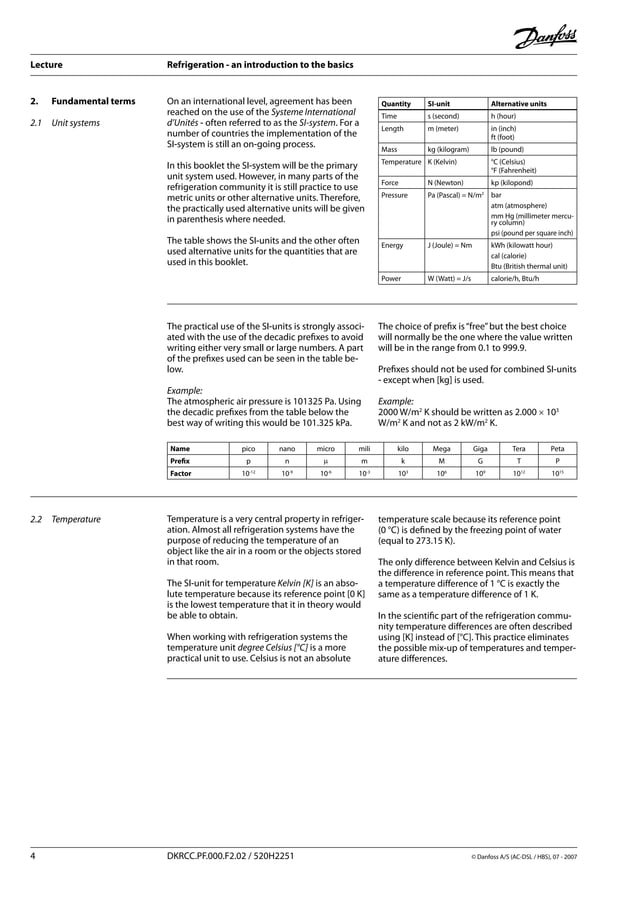 Danfoss Industrial Refrigerationan - An introduction to the basics | PDF