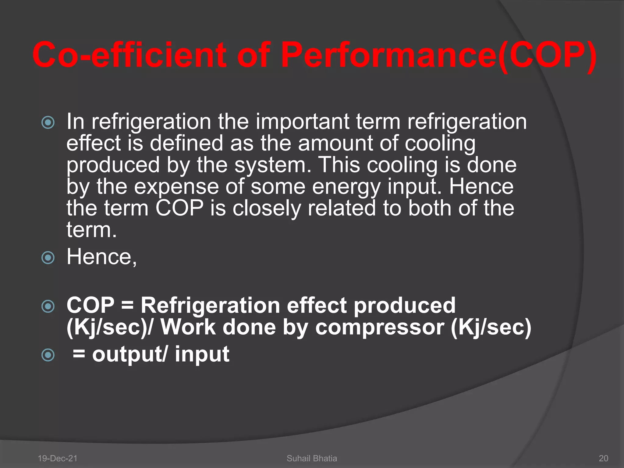 Refrigeration and air conditioning