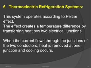 Refrigeration and air conditioning | PPTX