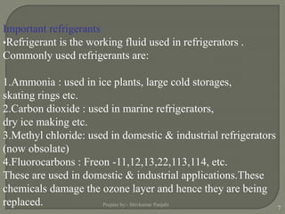 Refrigeration and air conditioning | PPT