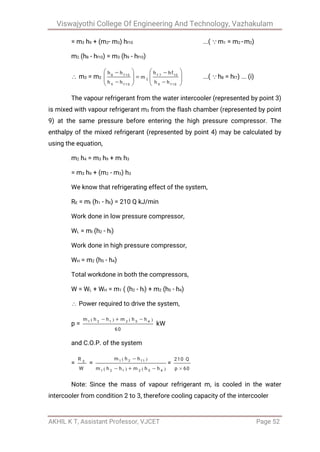 Refrigeration and air conditioning (full note) | PDF