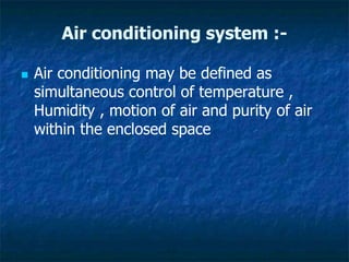 Refrigeration and air conditioning RAC | PPTX