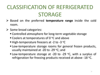 Refrigeration and cold storage | PPTX