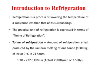 Refrigeration and cold storage | PPTX