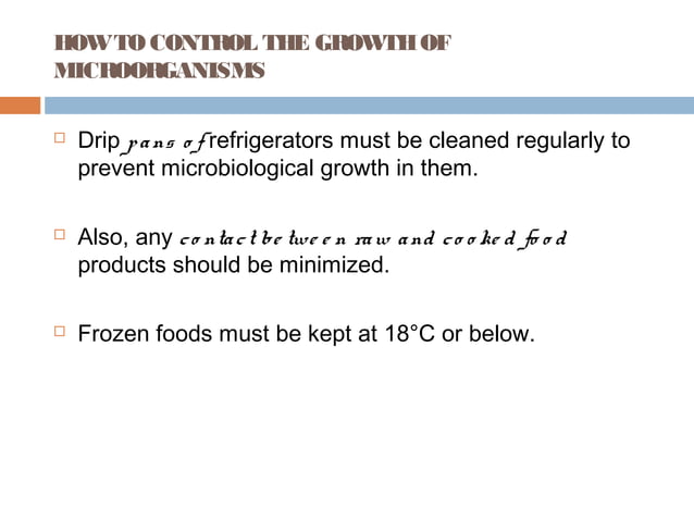 Refrigeration and freezing of foods (control of microorganisms) | PPT