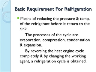 Refrigeration system | PPT