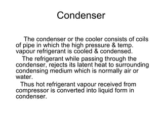 Refrigeration system.ppt | Physics | Science
