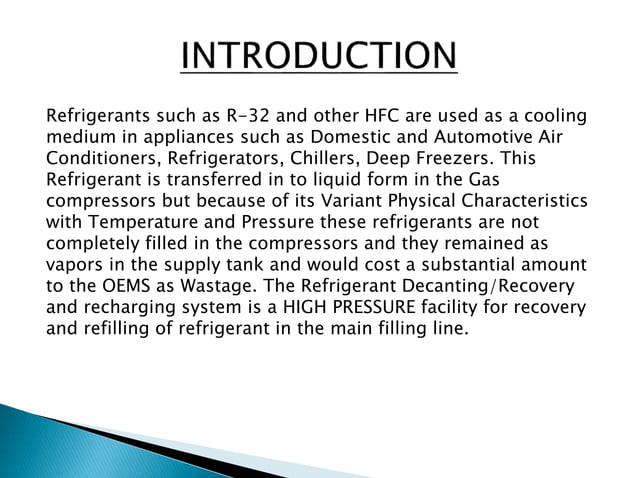 Refrigeration system ppt | PPT