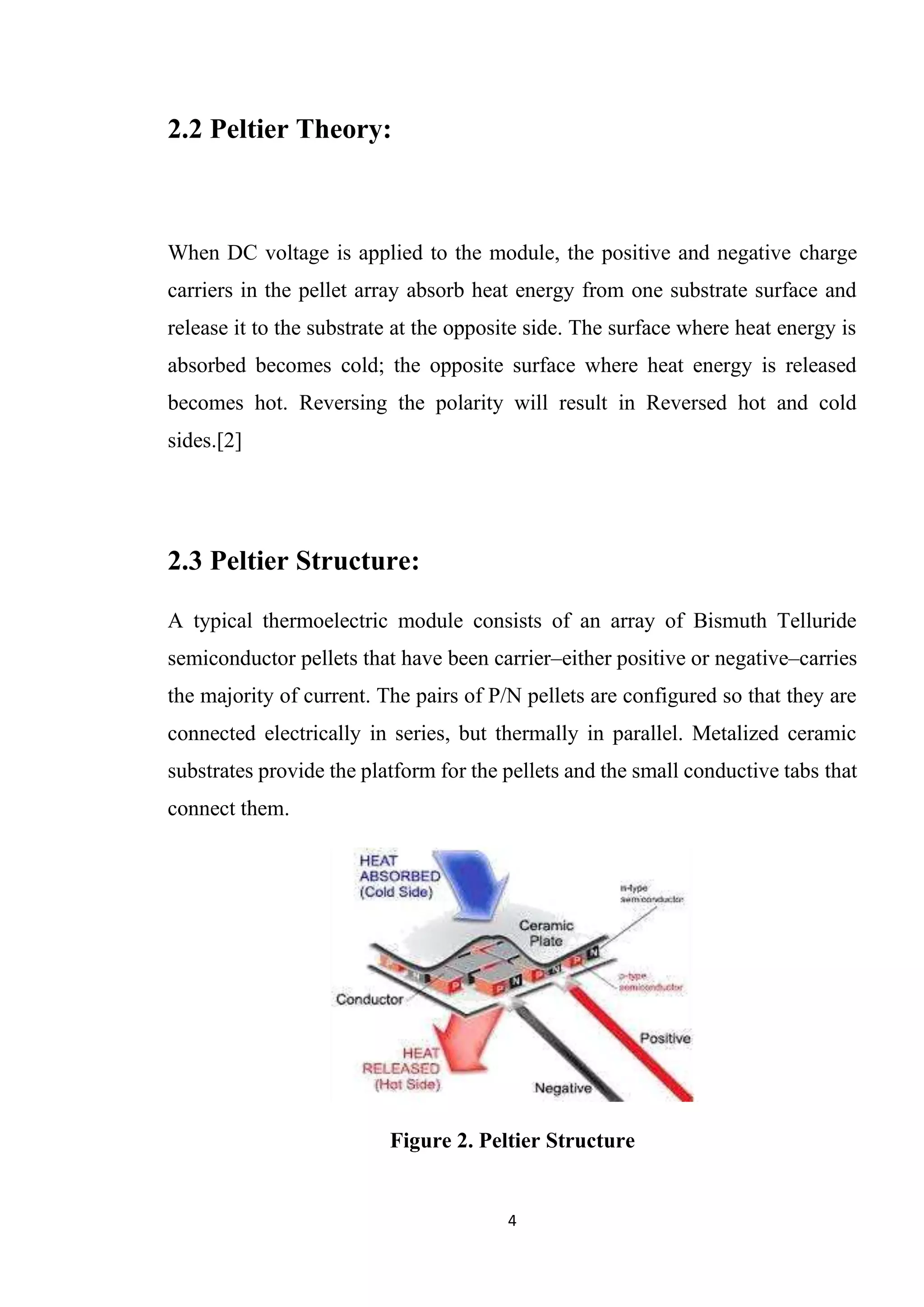 Refrigeration using peltier module system | PDF