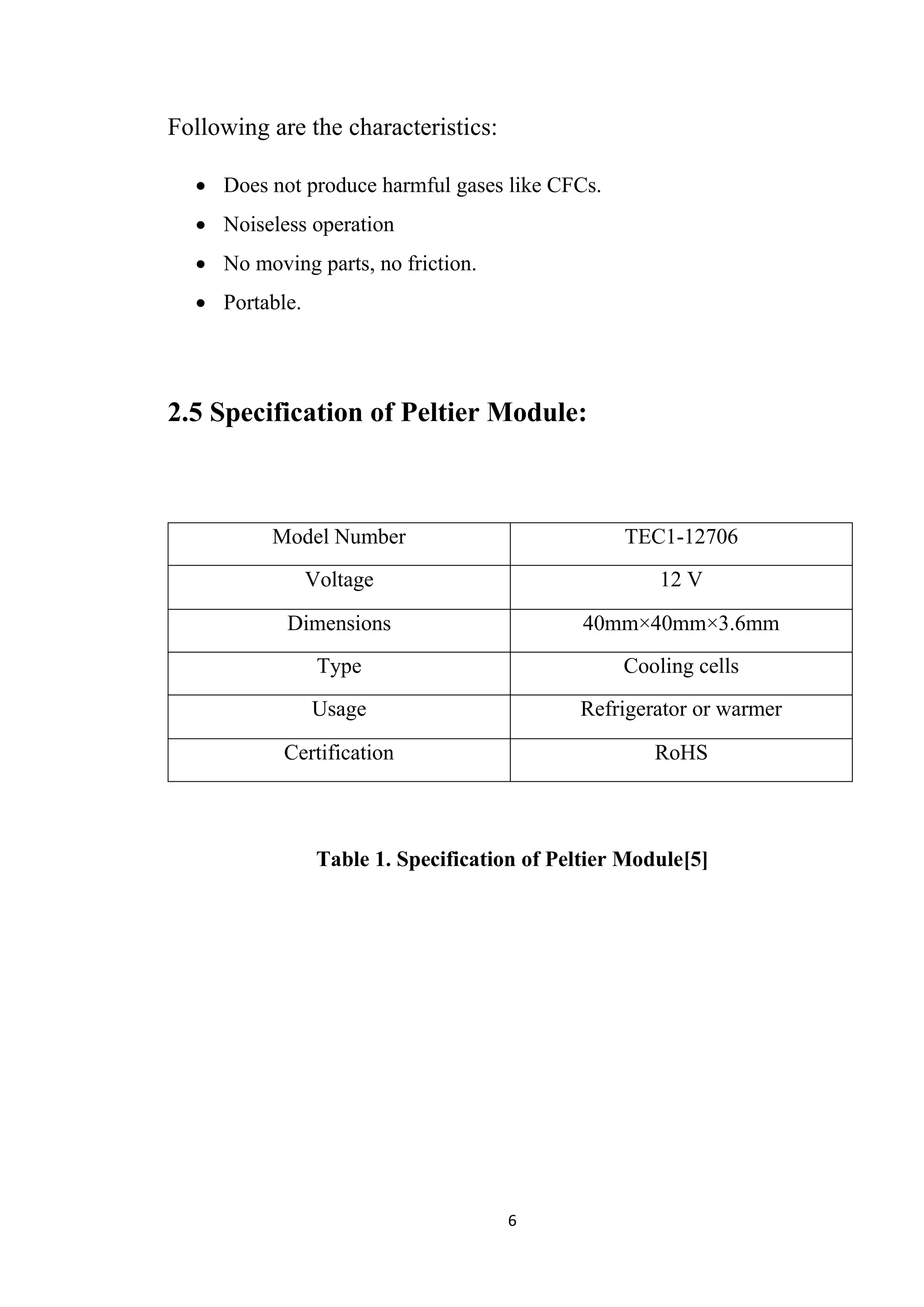 Refrigeration using peltier module system | PDF