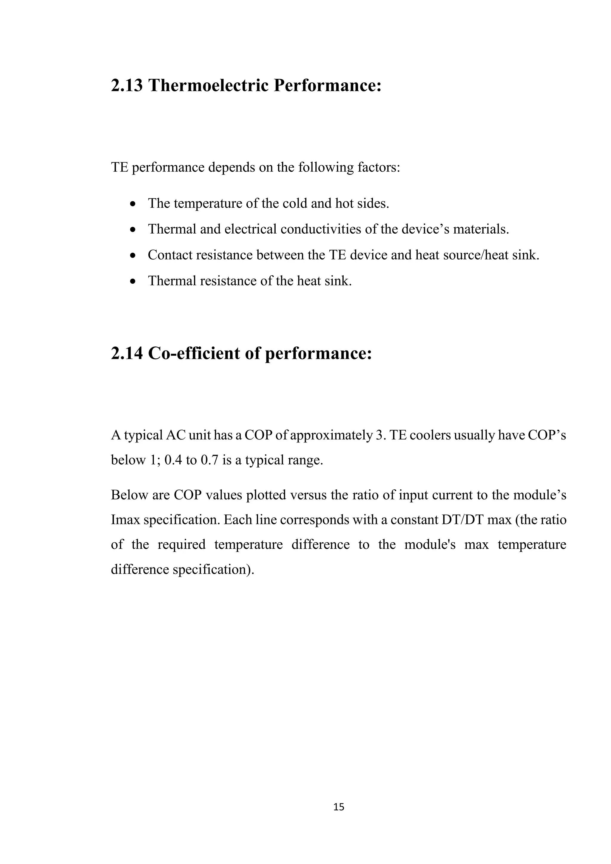 Refrigeration using peltier module system | PDF