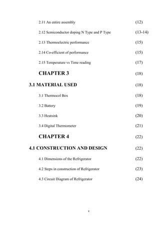 Refrigeration using peltier module system | PDF