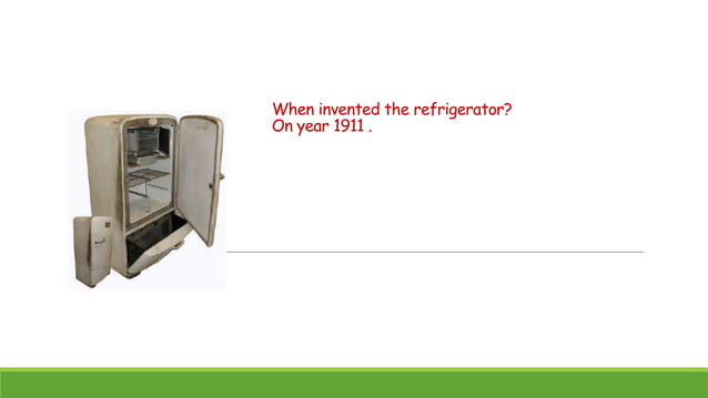 Refrigerator | PPTX