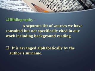 Referencing style in Mphil. | PPT