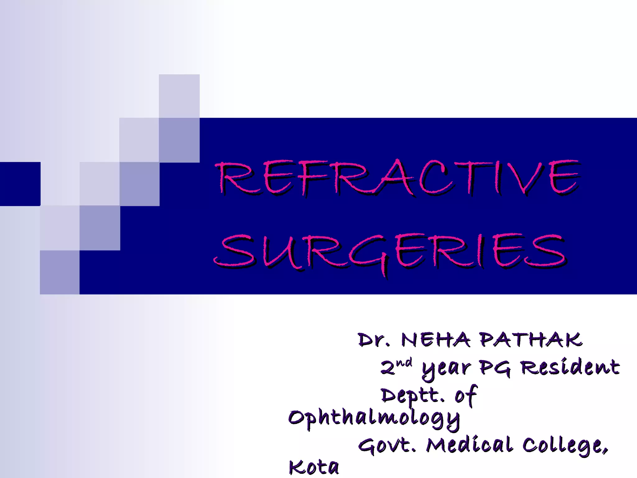 refractive surgeries | PPT