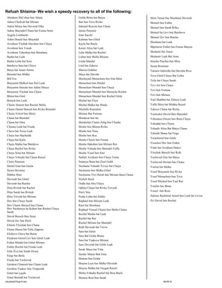 Refuahlist28 aug16 | PDF