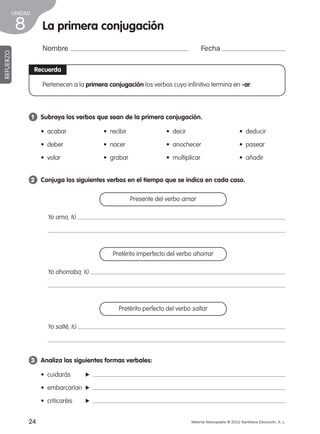 Refuerzo y ampliacion lengua 4º | PDF