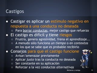 Refuerzo y castigo | PPT