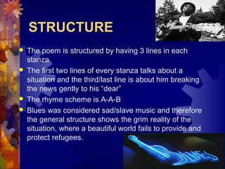 "REFUGEE BLUES" - IGCSE GUIDE | PPT