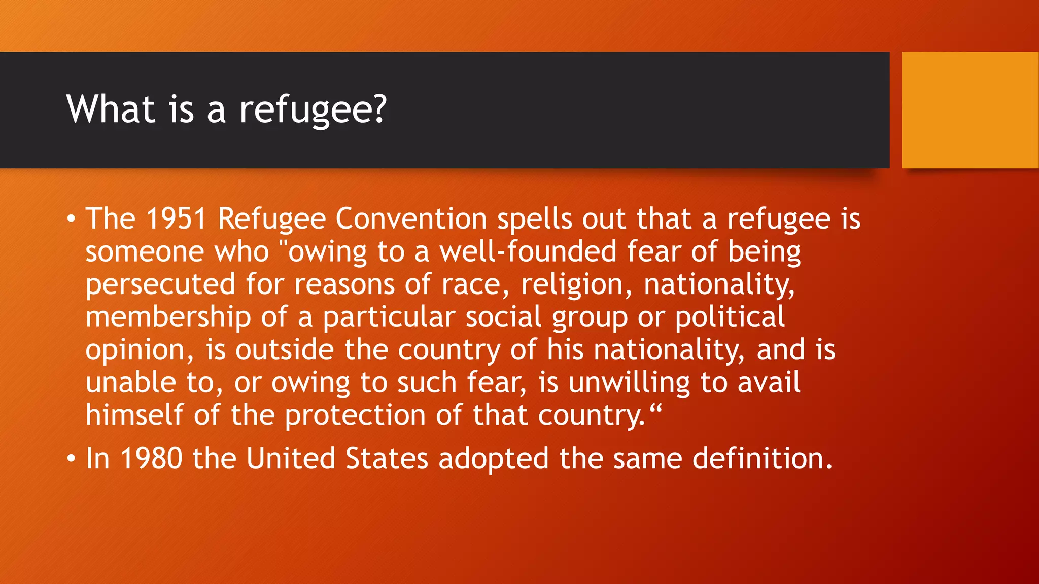 Refugee crisis | PPTX