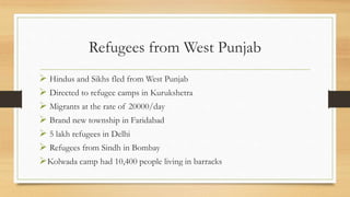 Refugee crisis in india | PPTX
