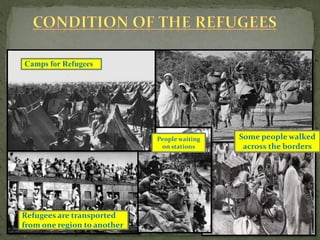 Refugee crisis in india after 1947 and river water dispute | PPTX