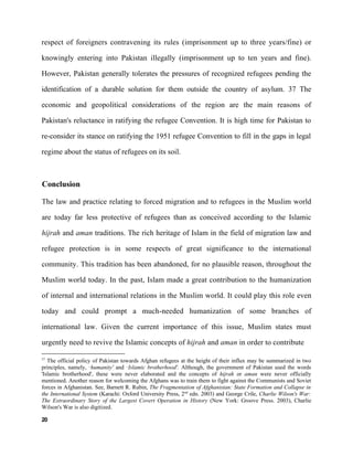 Refugee law in islam | DOC