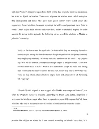 Refugee law in islam | DOC