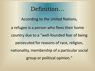 Refugee problems | PPTX