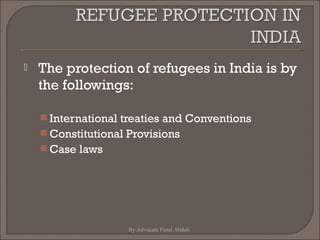 Legal framework for the protection of refugees in India | PPT