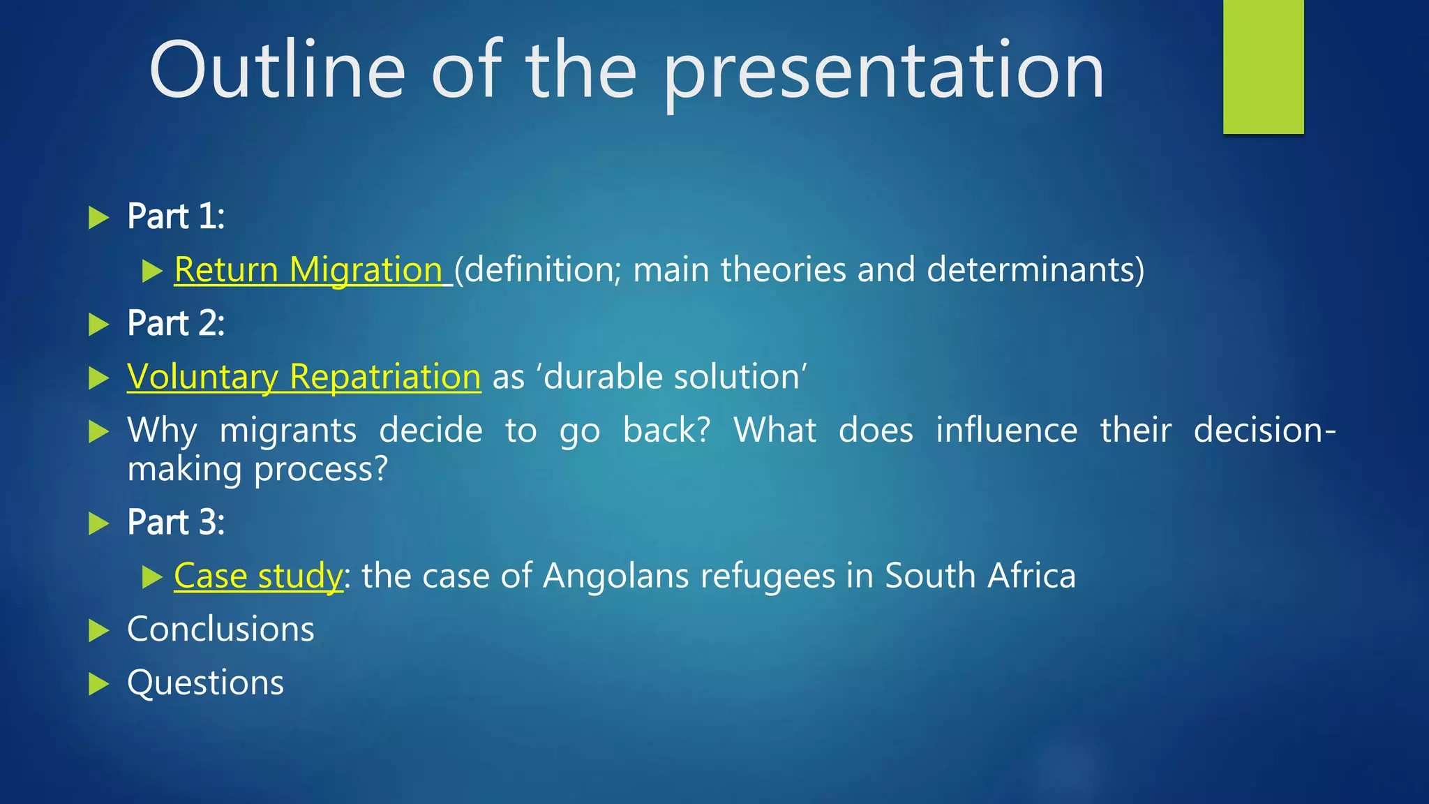 Refugee repatriation | PPT