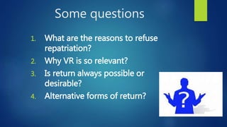 Refugee repatriation | PPT