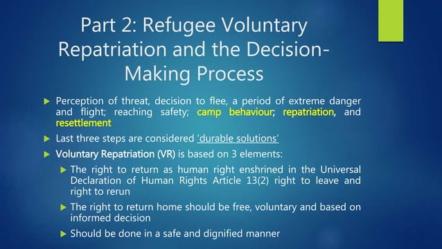 Refugee repatriation | PPT
