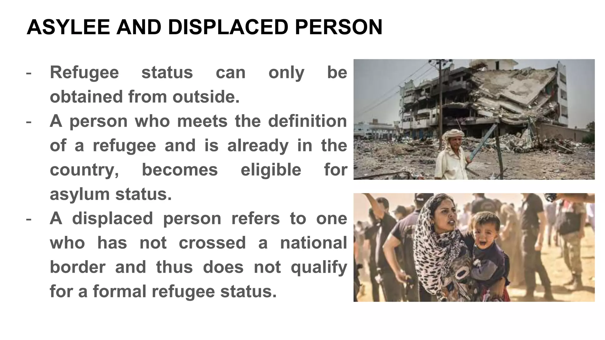 Refugee Rights and Problems | PPTX