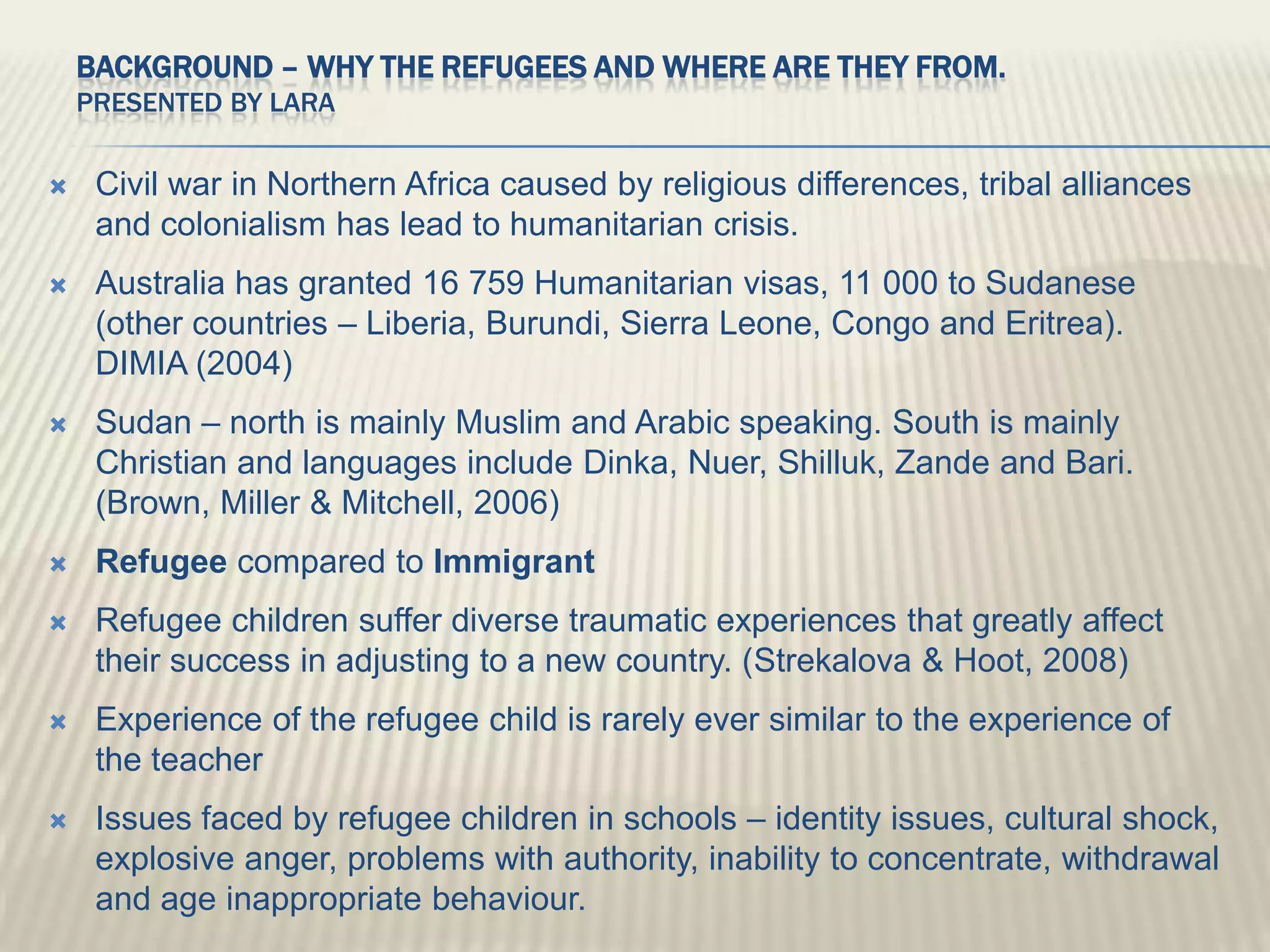 Refugees | PPTX | Education