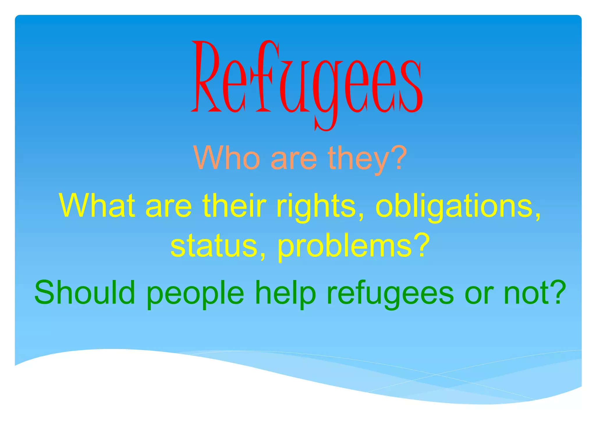 Refugees | PPTX