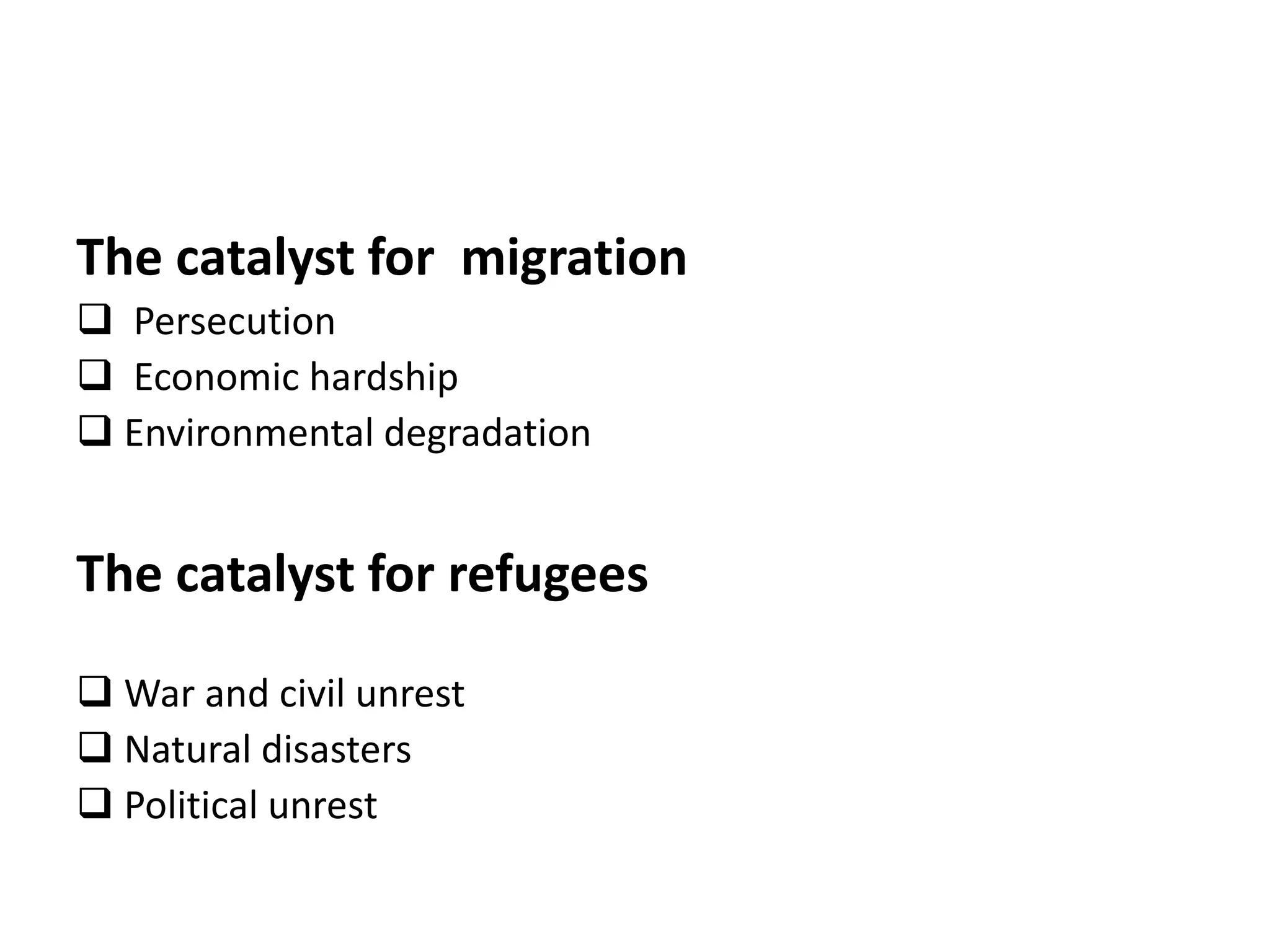 Refugees and migrant workers | PPT