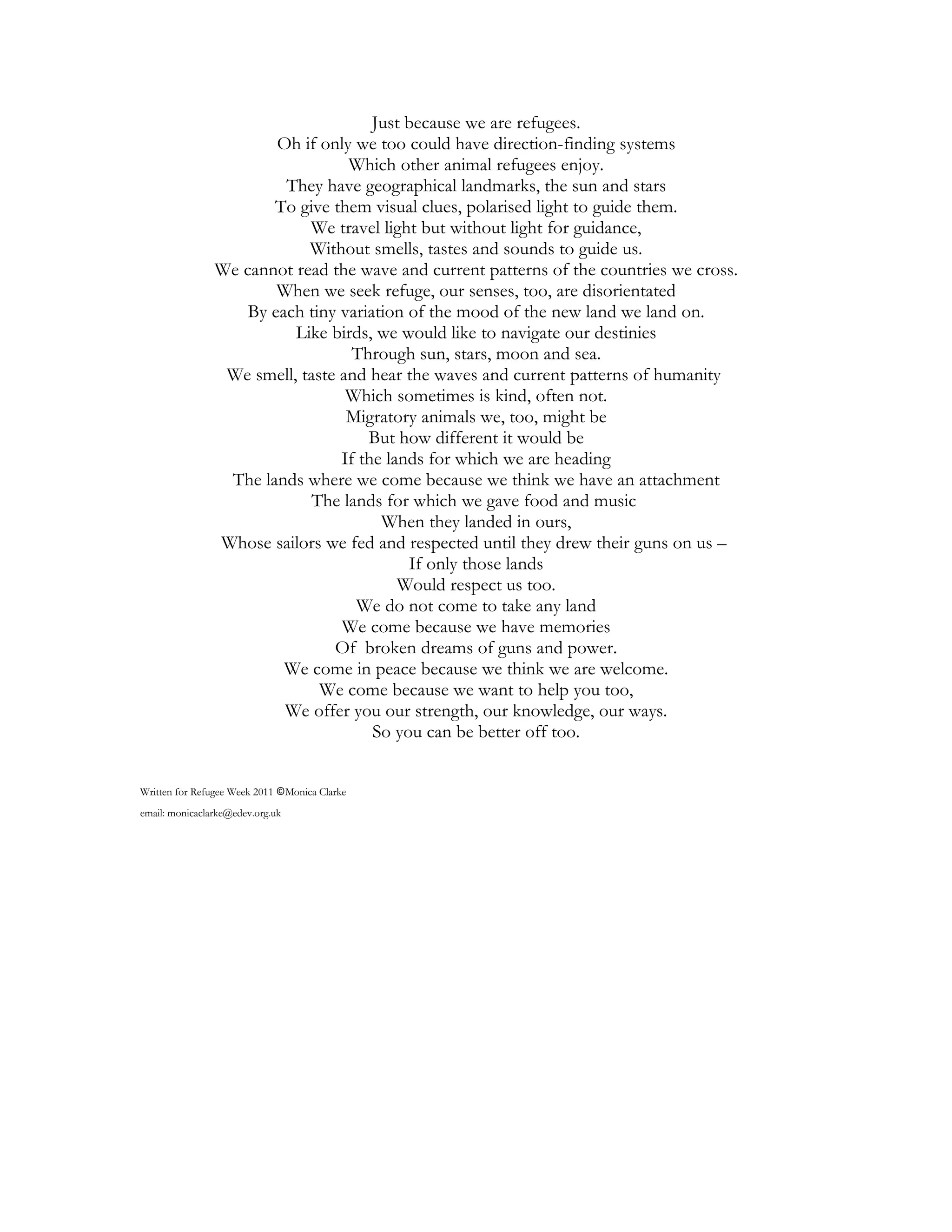 Refugees. A Poem | DOC