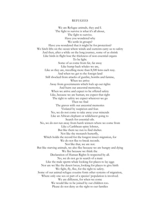 Refugees. A Poem | DOC